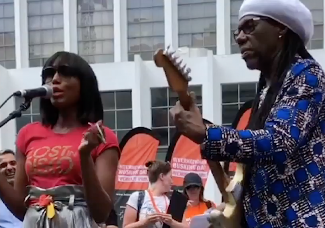 Nile Rodgers and Folami in Lost In Disco at Wembley for International ...